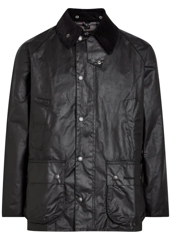Barbour Bedale Waxed Cotton Jacket - Black