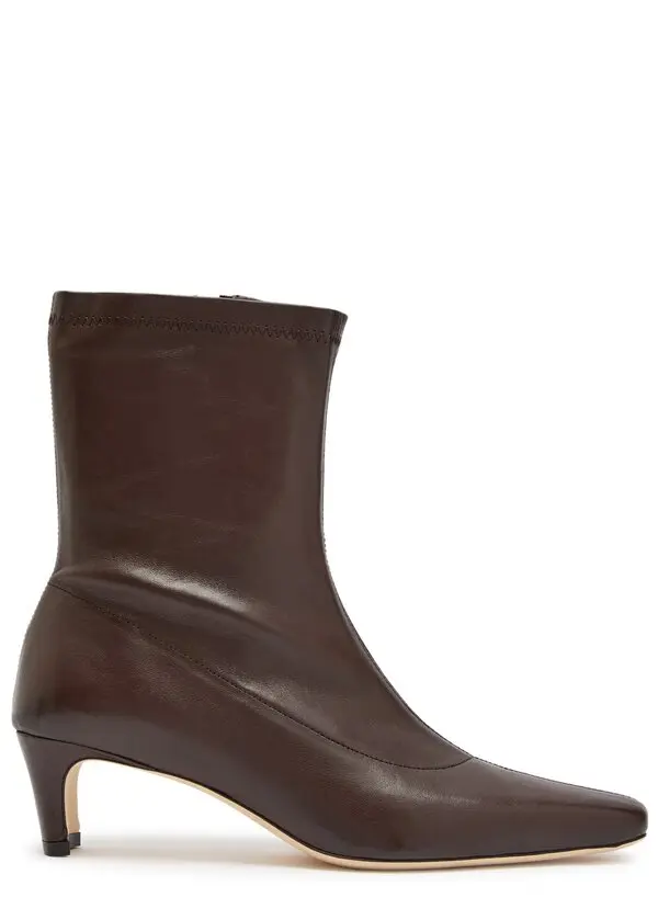 Staud Wally Leather Ankle Boots