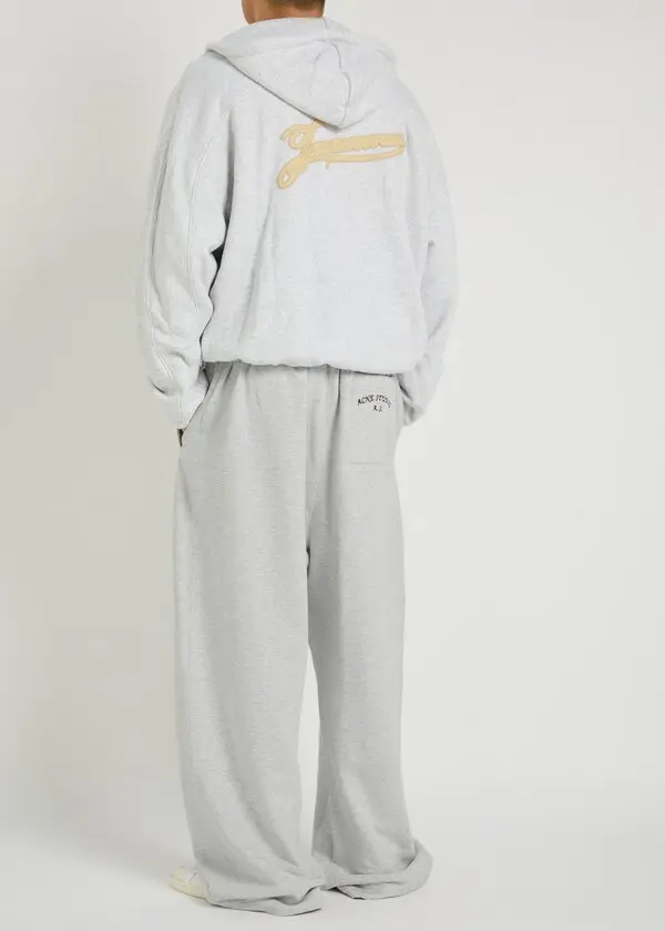 Acne Studios Logo-embroidered Cotton-blend Sweatpants