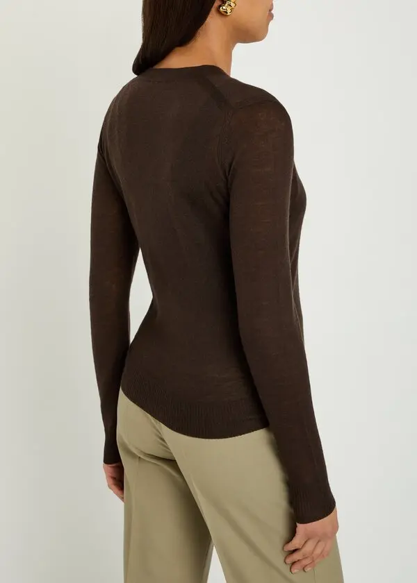 JOSEPH Gillies Cashmere Top - Brown