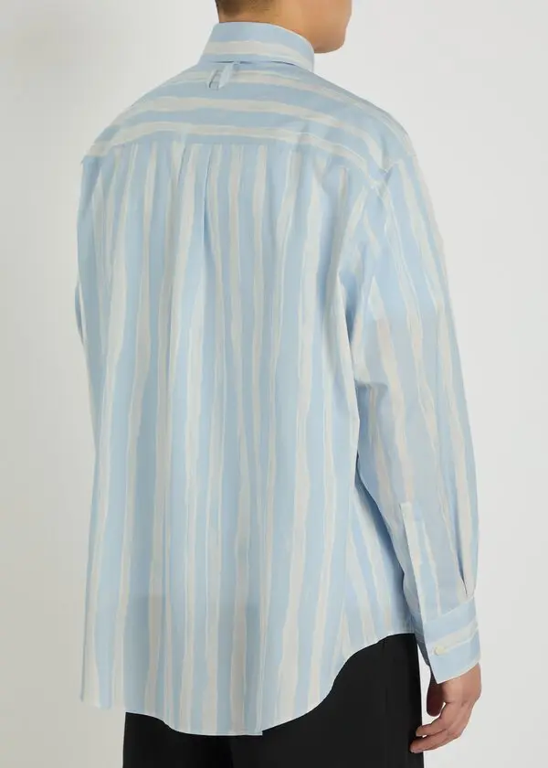 Jacquemus La Chemise Camargue Striped Cotton Shirt