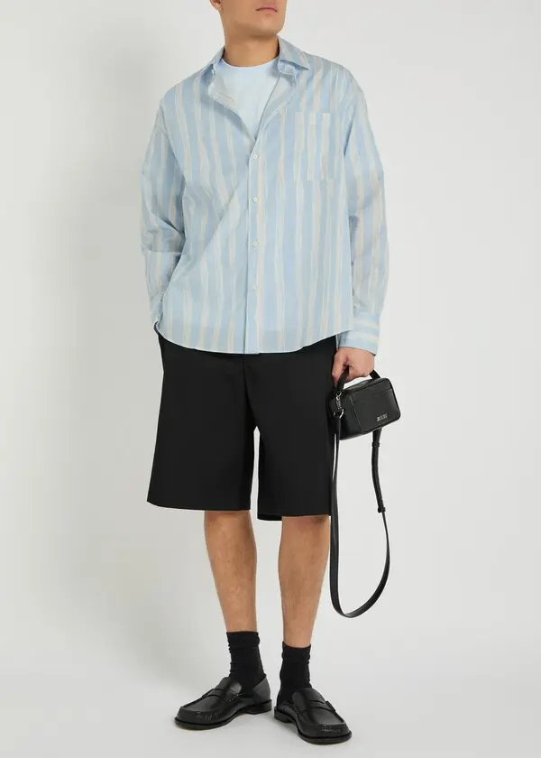 Jacquemus La Chemise Camargue Striped Cotton Shirt