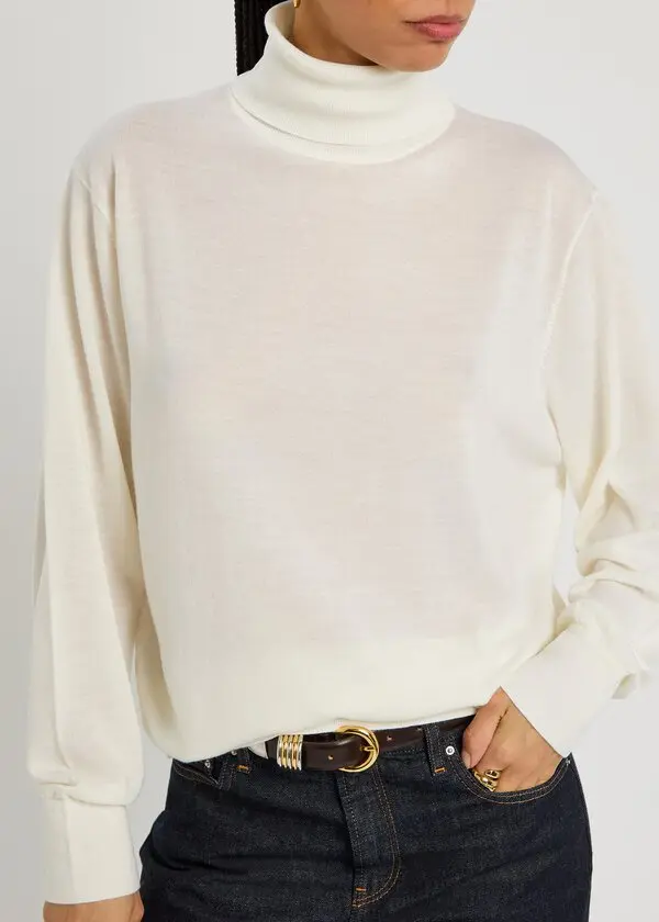 TOTEME Fine-knit Wool Turtleneck Jumper