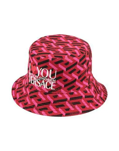 Versace Gabardine Bucket Hat - Red
