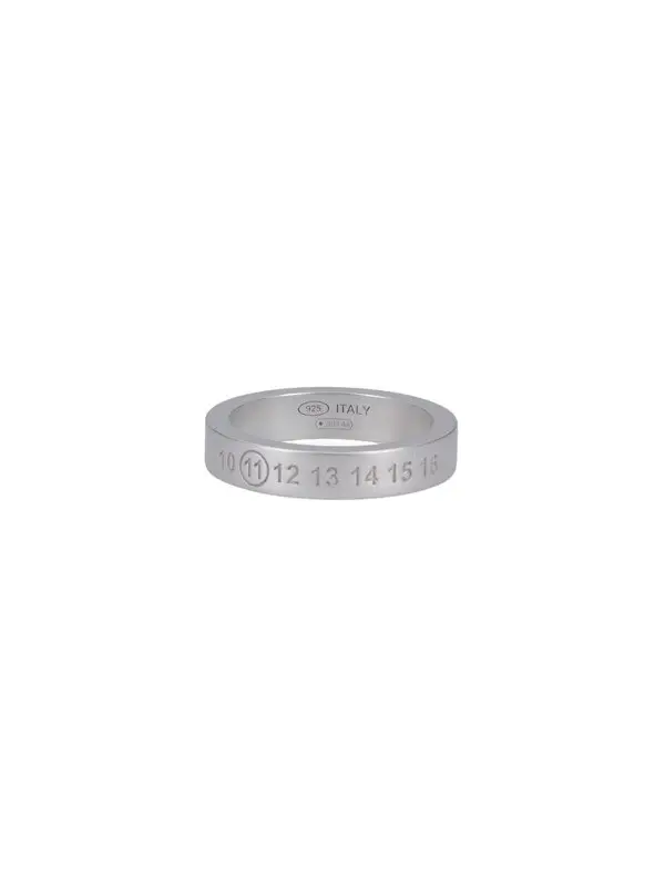 MAISON MARGIELA Numeric Logo Ring - Silver