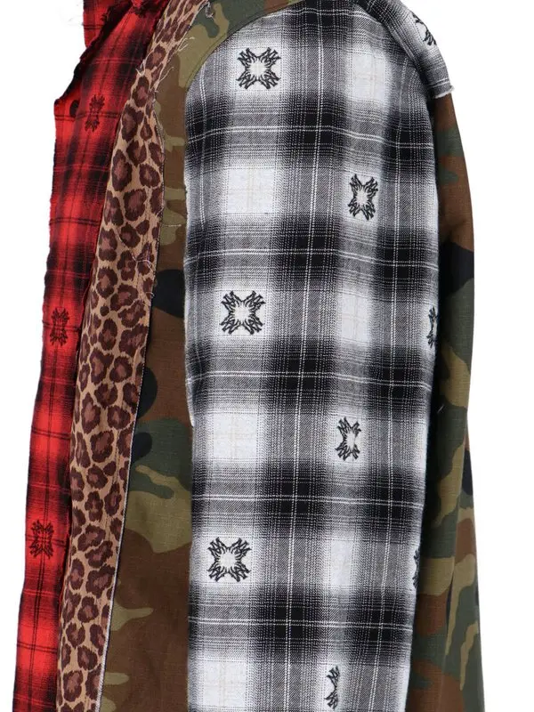Amiri Spliced Ma Squad' Shirt - Red