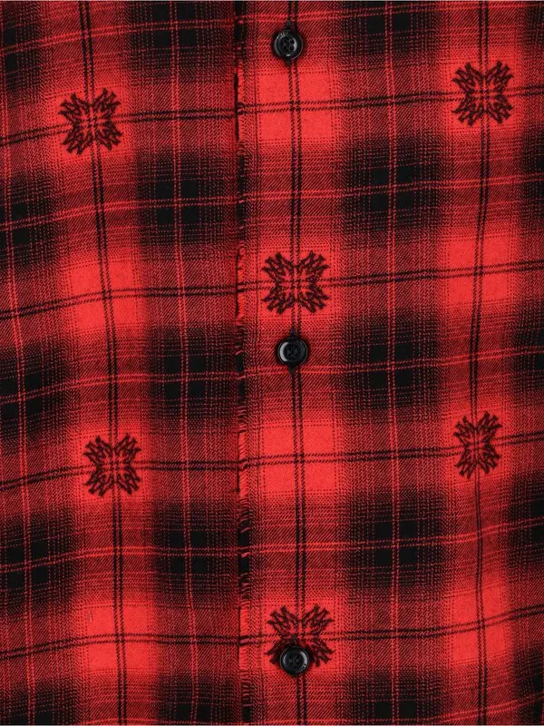 Amiri Spliced Ma Squad' Shirt - Red