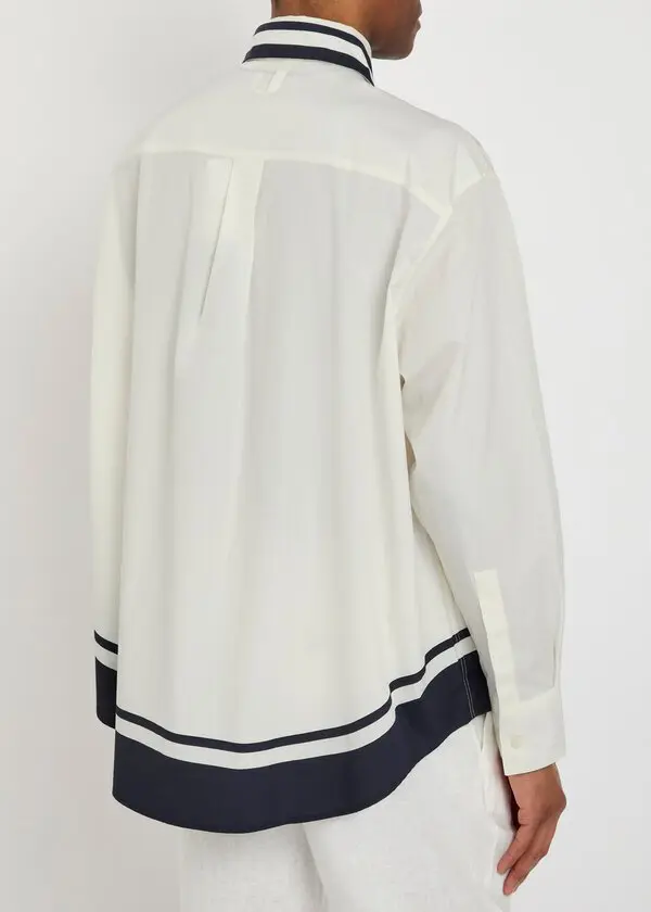 Jacquemus La Chemise Camargue Striped Cotton Shirt - Blue