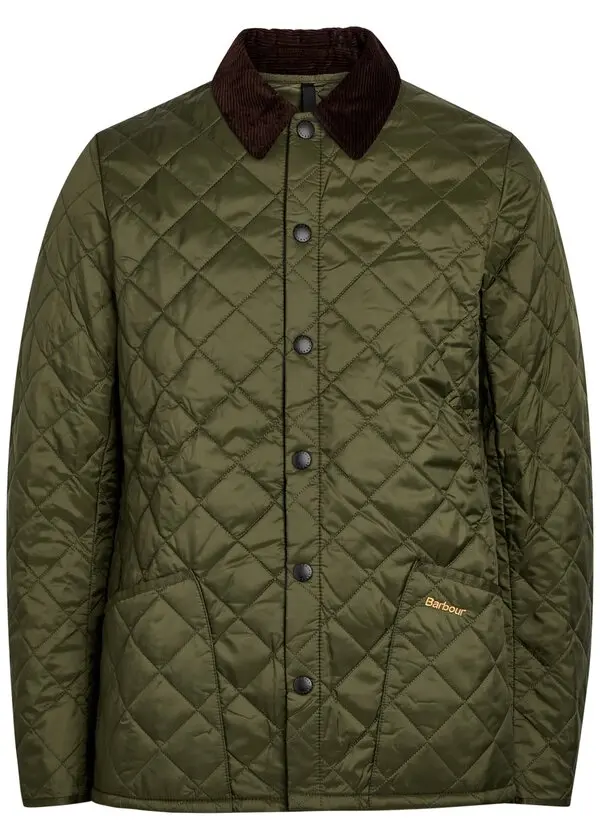 Barbour Liddesdale Quilted Nylon Jacket - Green