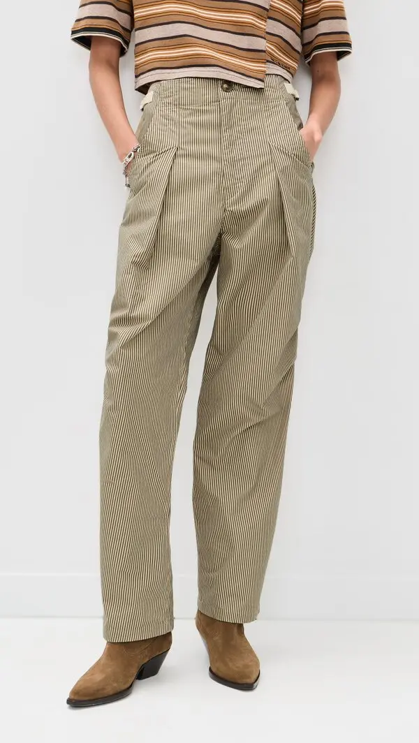 Isabel Marant Ceryne Striped Trousers