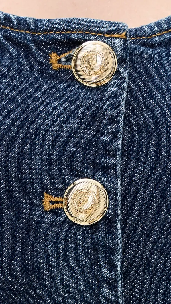 Cinq À Sept Kehlani Sleeveless Midi Denim Dress - Tide