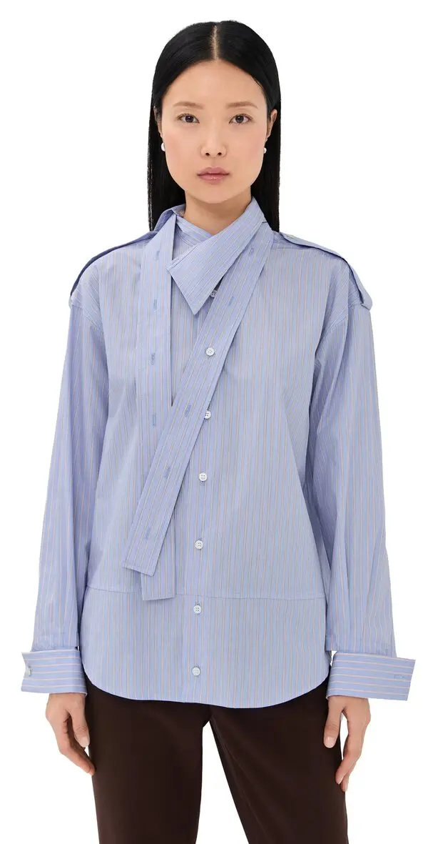 MERYLL ROGGE Deconstructed Stripe Shirt