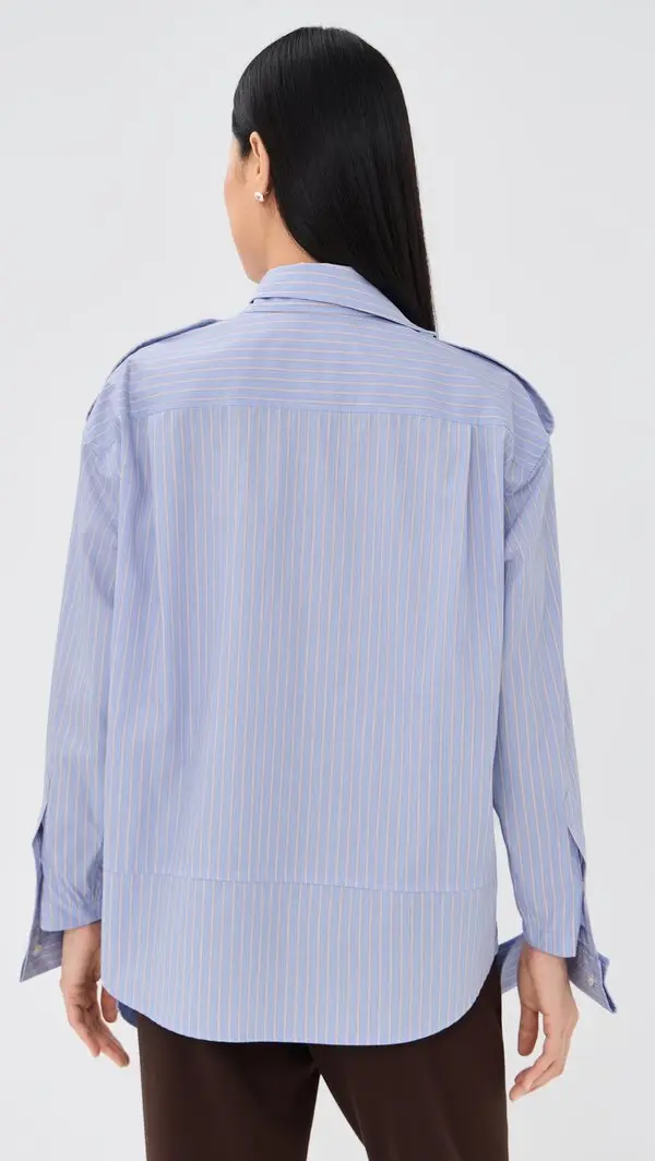MERYLL ROGGE Deconstructed Stripe Shirt