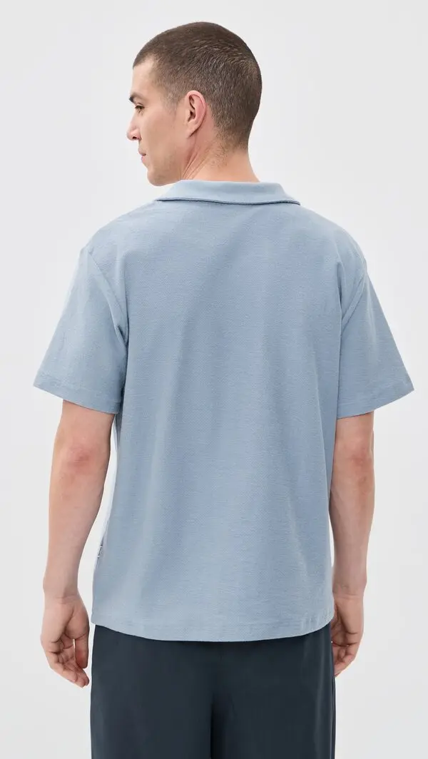 RHYTHM Vintage Terry Polo - Blue