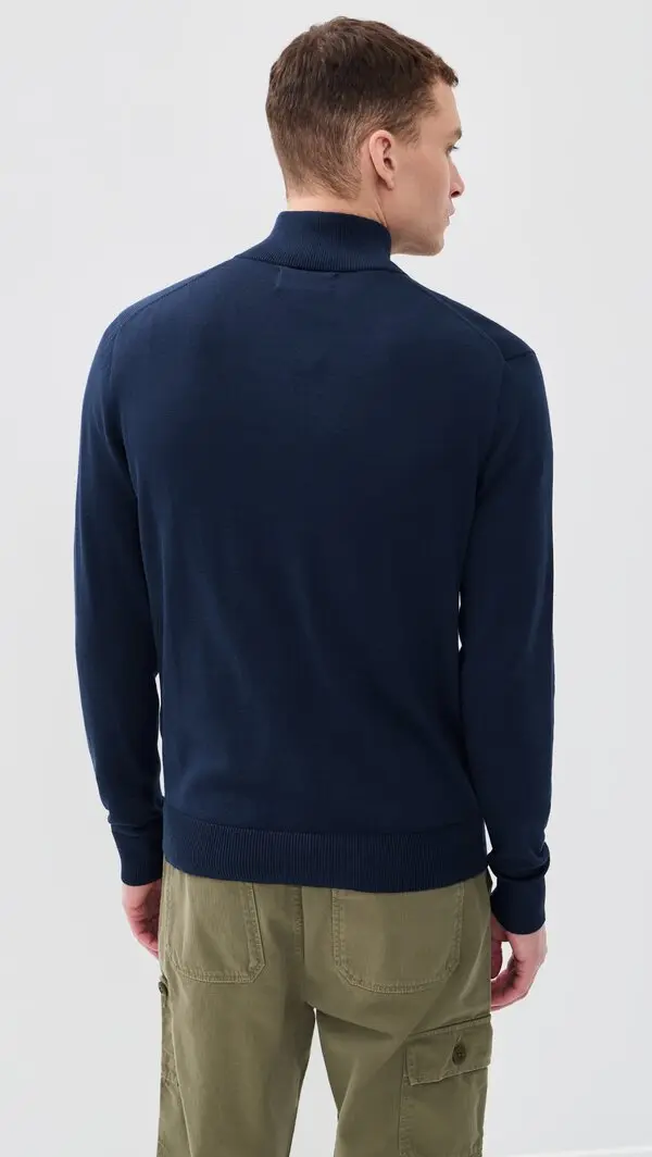 Polo Ralph Lauren Cotton Jersey Half-zip Sweater - Bright Navy