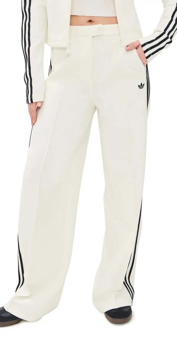 Adidas Contrast Stripe Technical Trousers - Off White