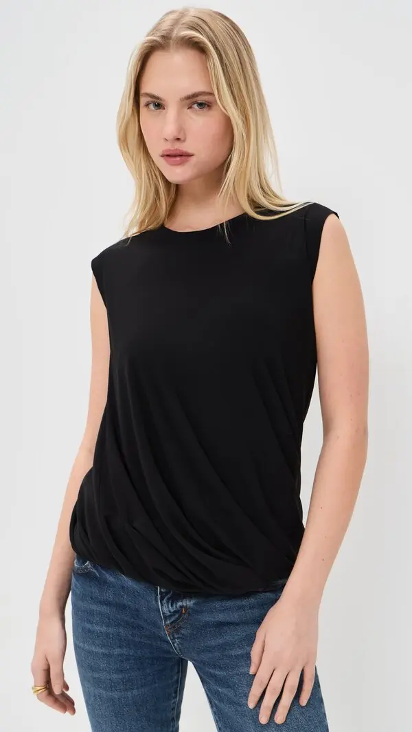 Norma Kamali Sleeveless Twist Top