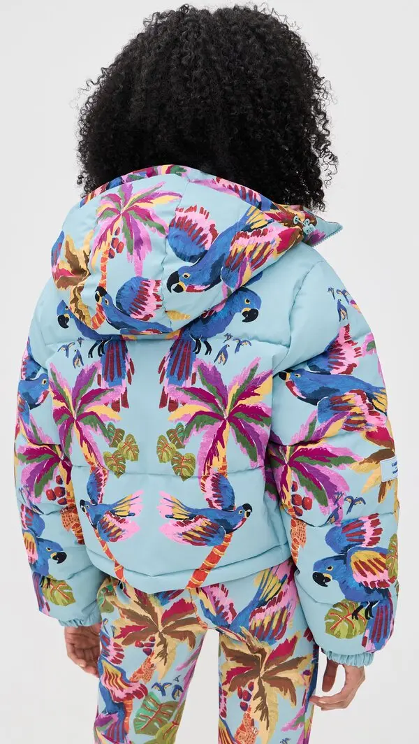 Farm Rio Macaw Hooded Puffer Ski Jacket