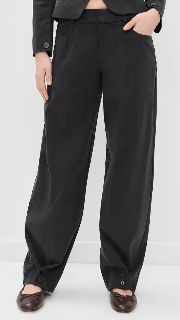PEACHY DEN Bardot Tailored Pleat Trousers