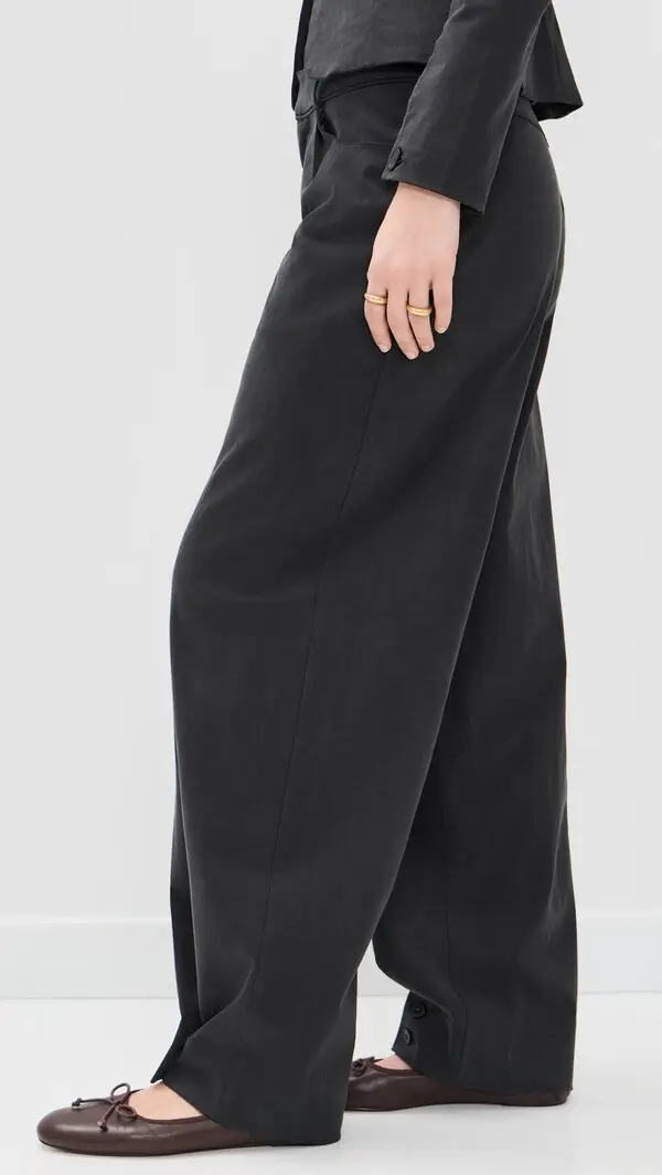 PEACHY DEN Bardot Tailored Pleat Trousers