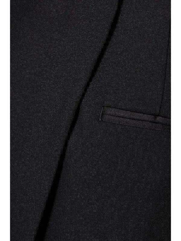 Brioni Barathea Gaia Wool Maxi Wrap Skirt