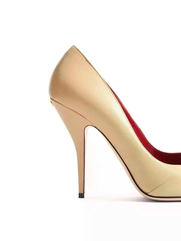 Valentino Garavani Panthea Pleated-design High Heel Pumps - Neutrals