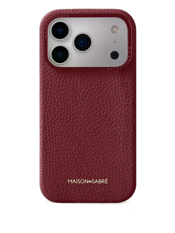 MAISON DE SABRE Logo-lettering Iphone 17 Pro Case - Red