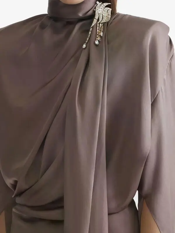 MUGLER Draped Scarf Dress