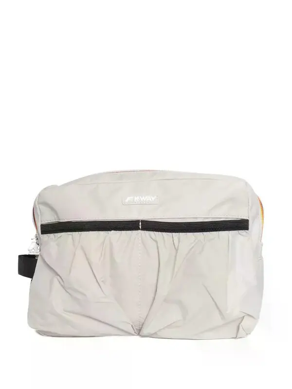 K-WAY Zip-top Shoulder Bag - White