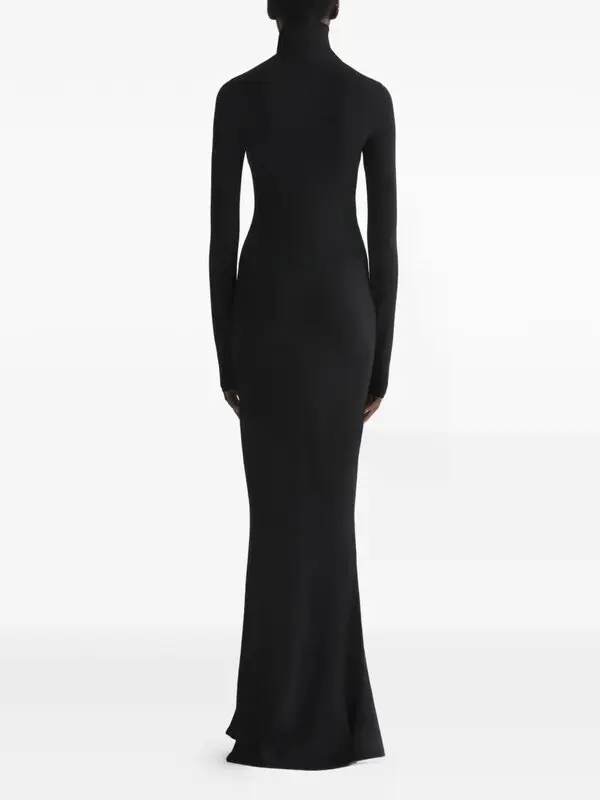 MUGLER High-neck Zip Dress - Black