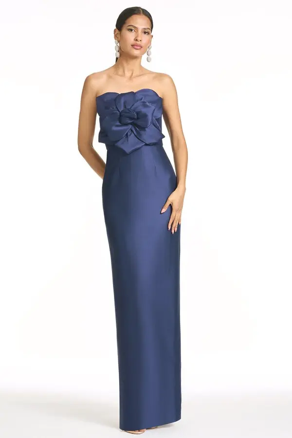 Sachin & Babi Sara Strapless Column Gown