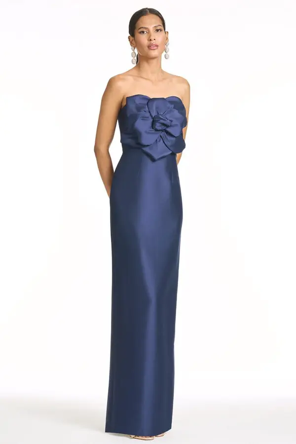 Sachin & Babi Sara Strapless Column Gown