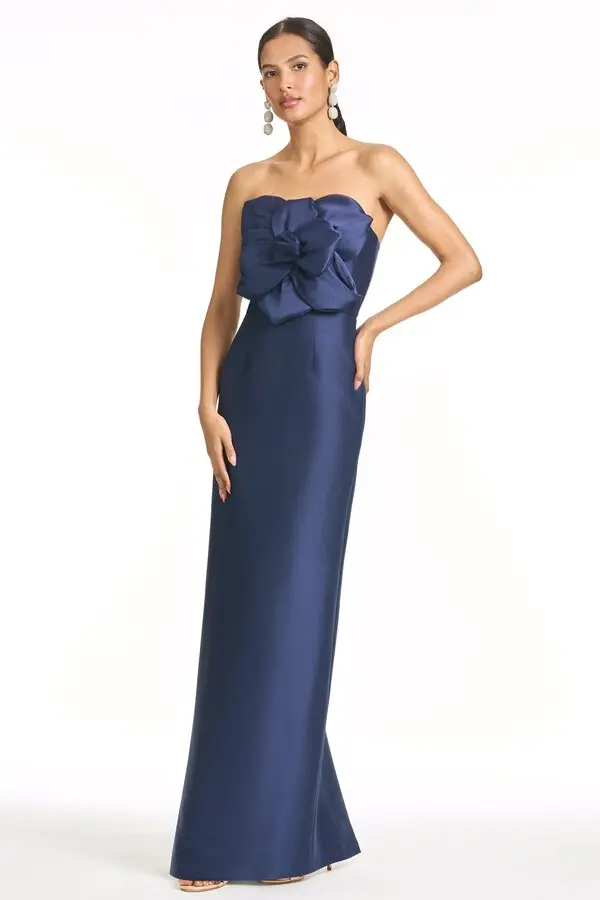 Sachin & Babi Sara Strapless Column Gown