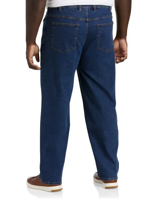 B+T ESSENTIALS Big & Tall Loose-fit Jeans - Medium Wash