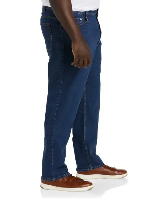 B+T ESSENTIALS Big & Tall Loose-fit Jeans - Medium Wash