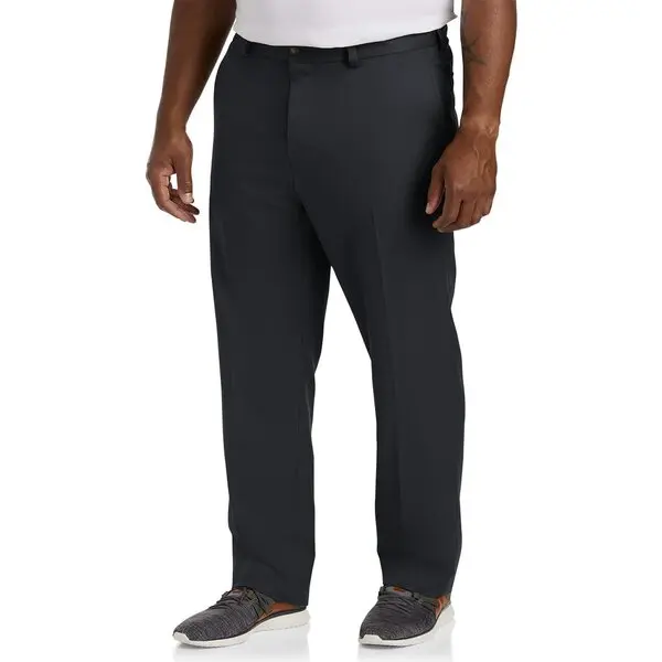 B+T ESSENTIALS Big & Tall Microfiber Dress Pants - Black