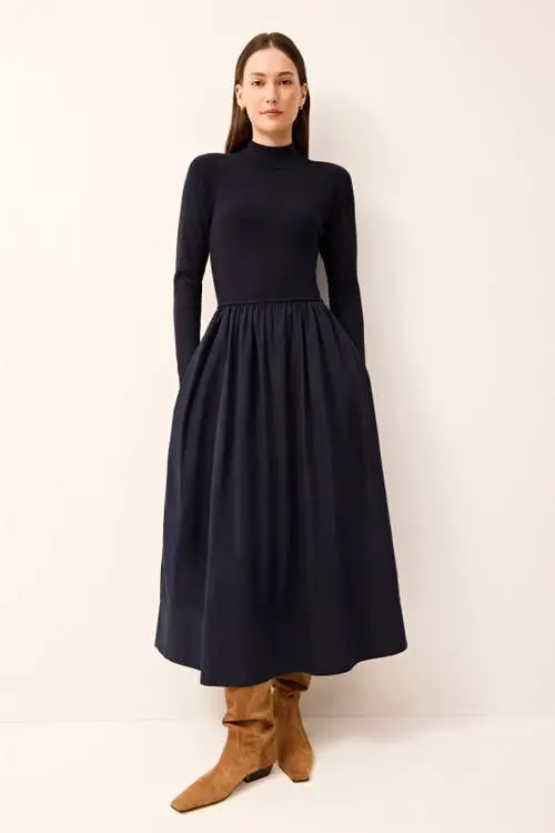 MARIE OLIVER Barrett Maxi Dress - Navy