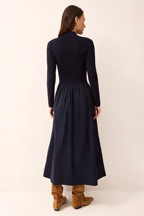 MARIE OLIVER Barrett Maxi Dress - Navy