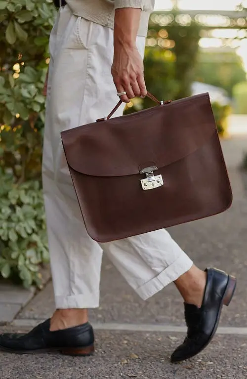 EZRA ARTHUR Executive Briefcase - Brown