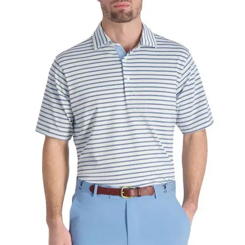 FAIRWAY & GREENE Daniel Stripe Golf Polo