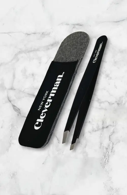 CLEVERMAN Precision Slant Tweezer - Black