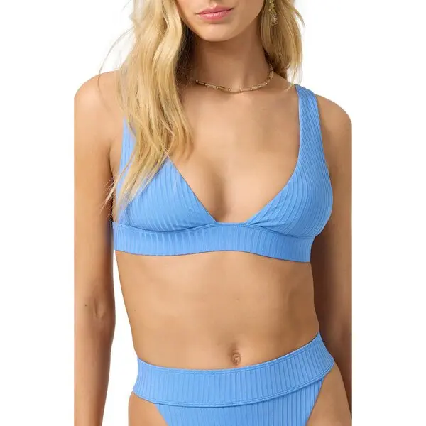 O'Neill Shorebreak Rib Cancun Bikini Top - Azurine