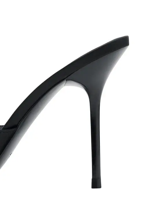 Mango Satin Slide Sandal