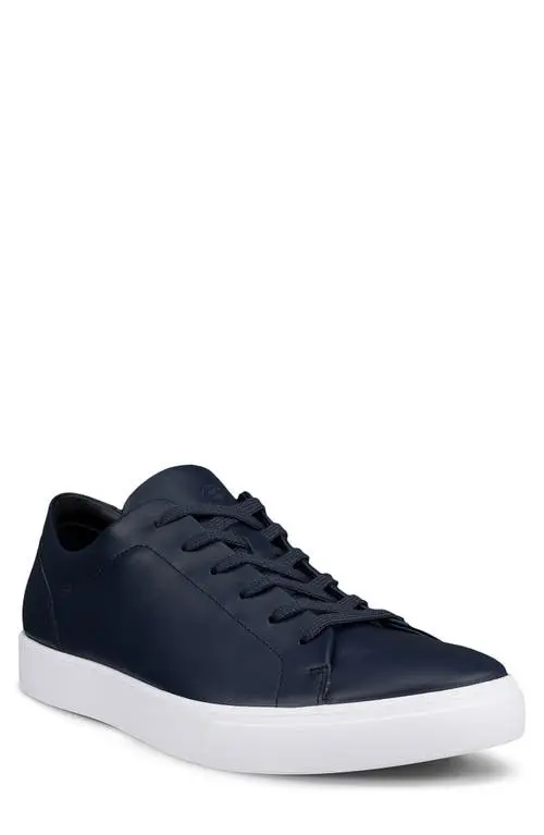Ecco Soft 10 Leather Sneaker - Marine