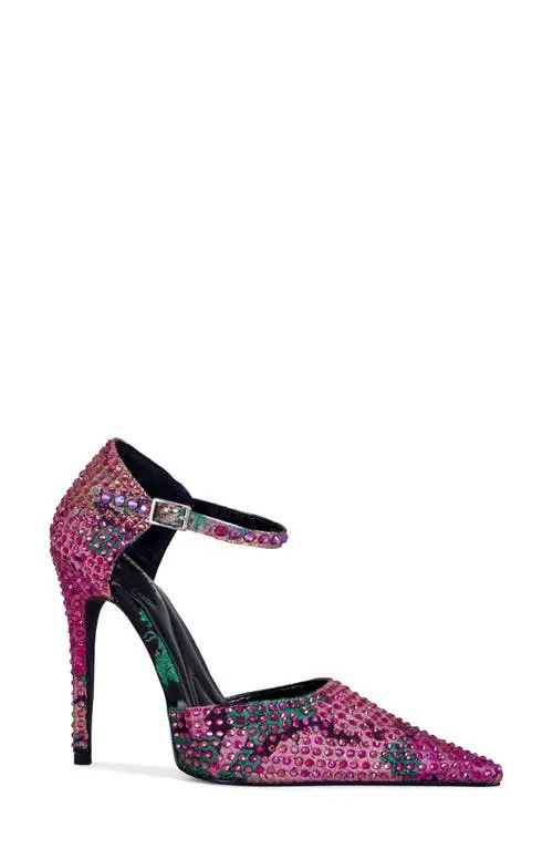 AZALEA WANG Daiyya Rhinestone Embellished Pumps