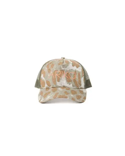 ARIKO Camo Logo Trucker Hat - Leopard Camo