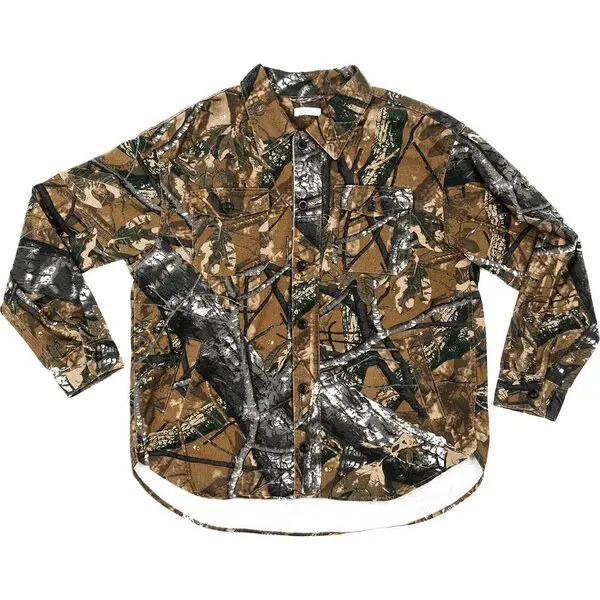 ARIKO Bucky Camo Split Hem Shirt Jacket - Real-tree-camouflage