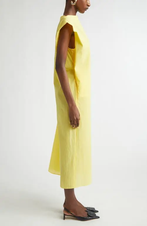 Jacquemus La Robe Drap Asymmetric Midi Dress - Yellow