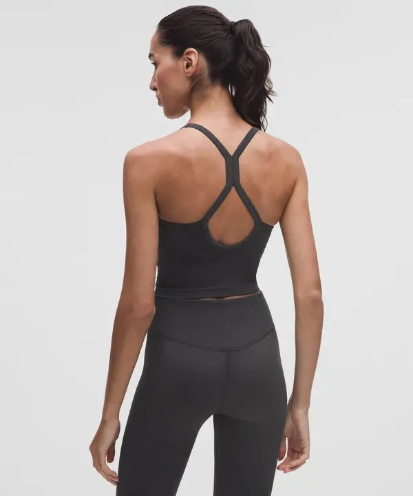 Lululemon Get Low Cross-back Training Tank Top - Black/graphite Grey
