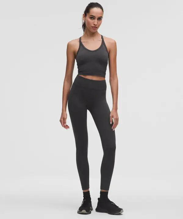 Lululemon Get Low Cross-back Training Tank Top - Black/graphite Grey